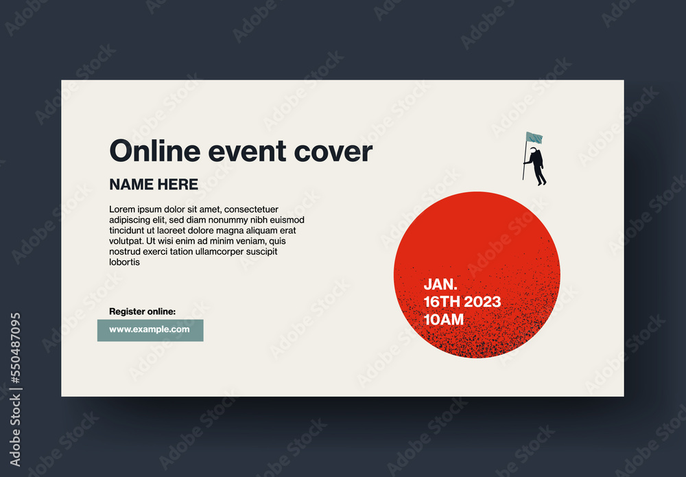 Technology and Space Online Event Cover Template Stock Template | Adobe ...