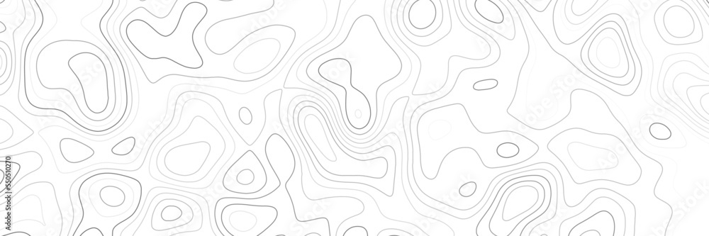 Map line of topography. White topographic map concept with space for ...