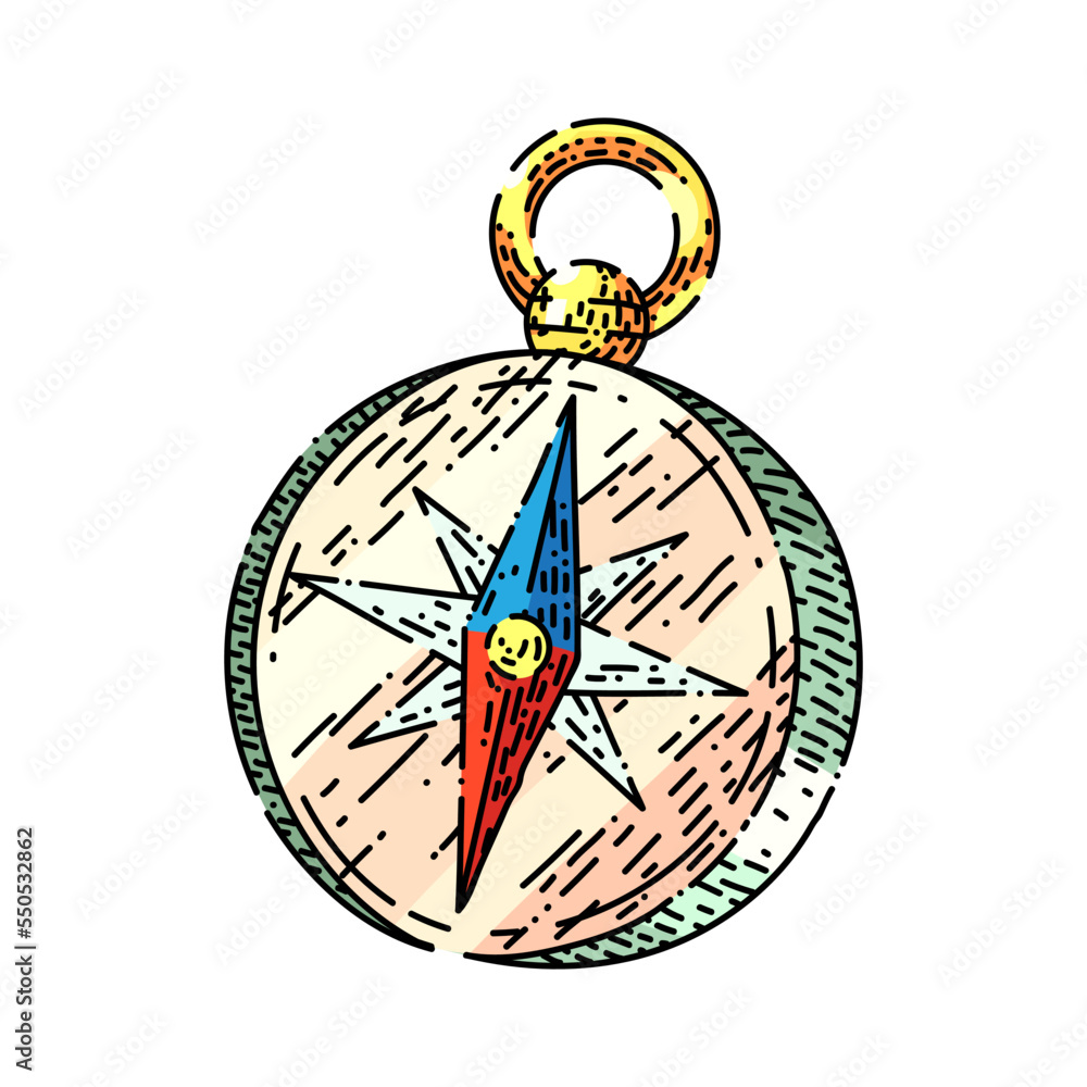 compass north hand drawn vector. map direction, rose wind, south and ...
