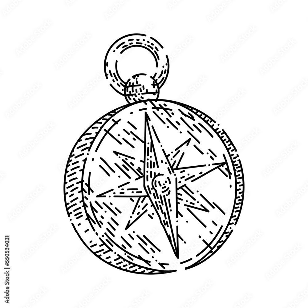 compass north hand drawn vector. map direction, rose wind, south and ...