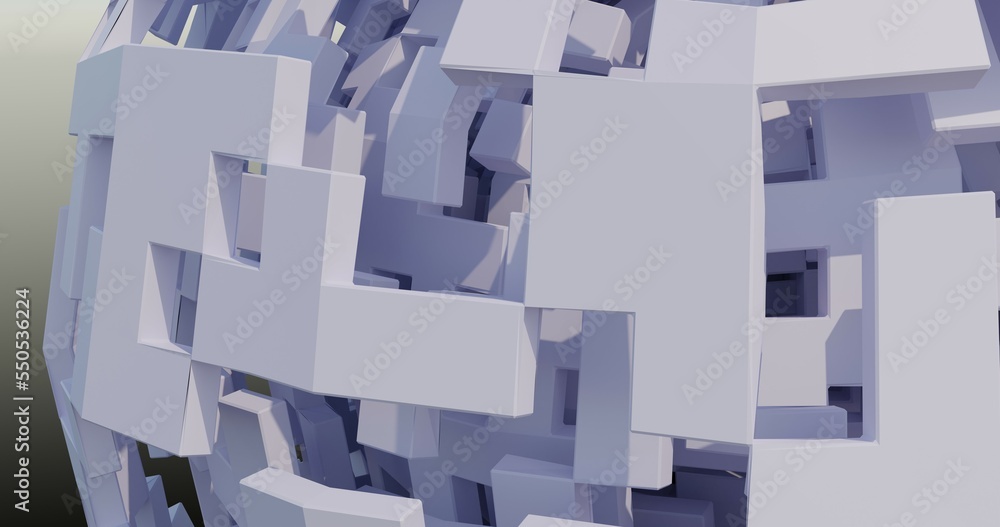 Abstract background of 3d cubes made in Blender Stock Illustration ...