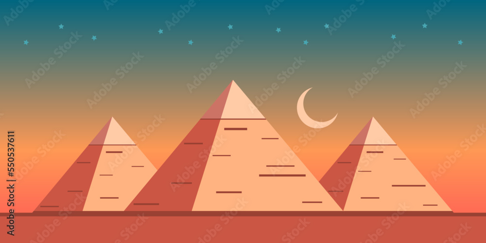 Three yellow egypt ancient pyramid of giza are egyptian pharaoh tomb ...