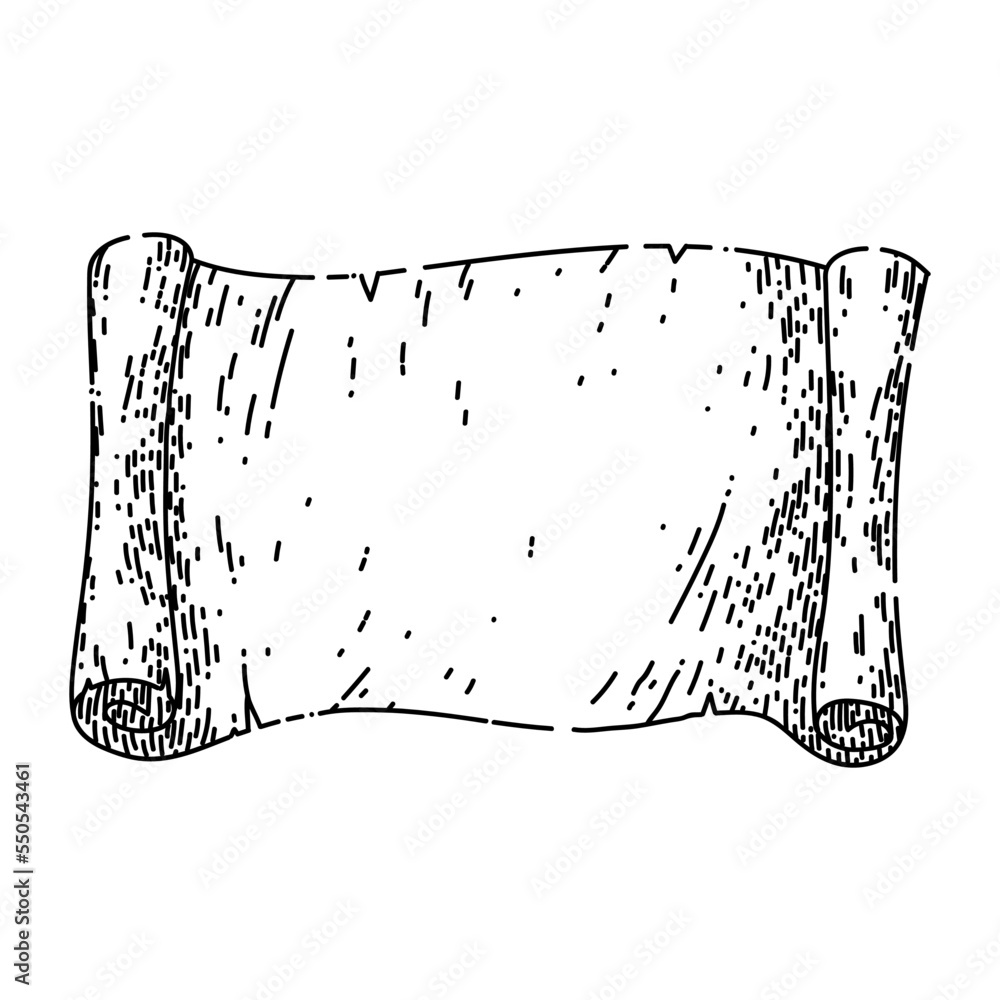 antique manuscript hand drawn vector. paper old scroll, antique letter ...