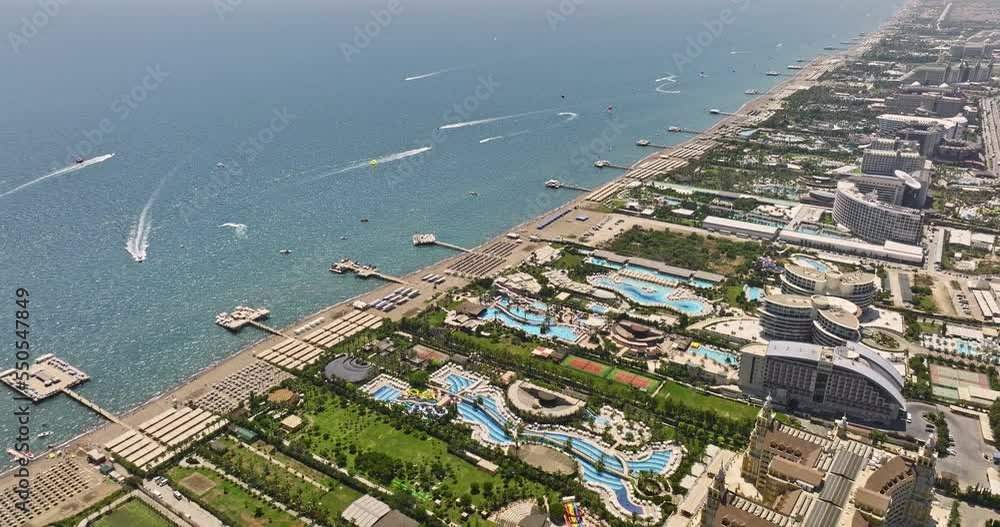 Antalya Turkey Aerial v34 birds eye view flyover coastline capturing ... Antalya Turkey Aerial v34 birds eye view flyover coastline capturing ...