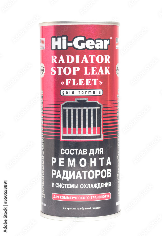 Moscow, Russia, November 30,2022: Sealant for the Hi-Gear Radiator Stop ...
