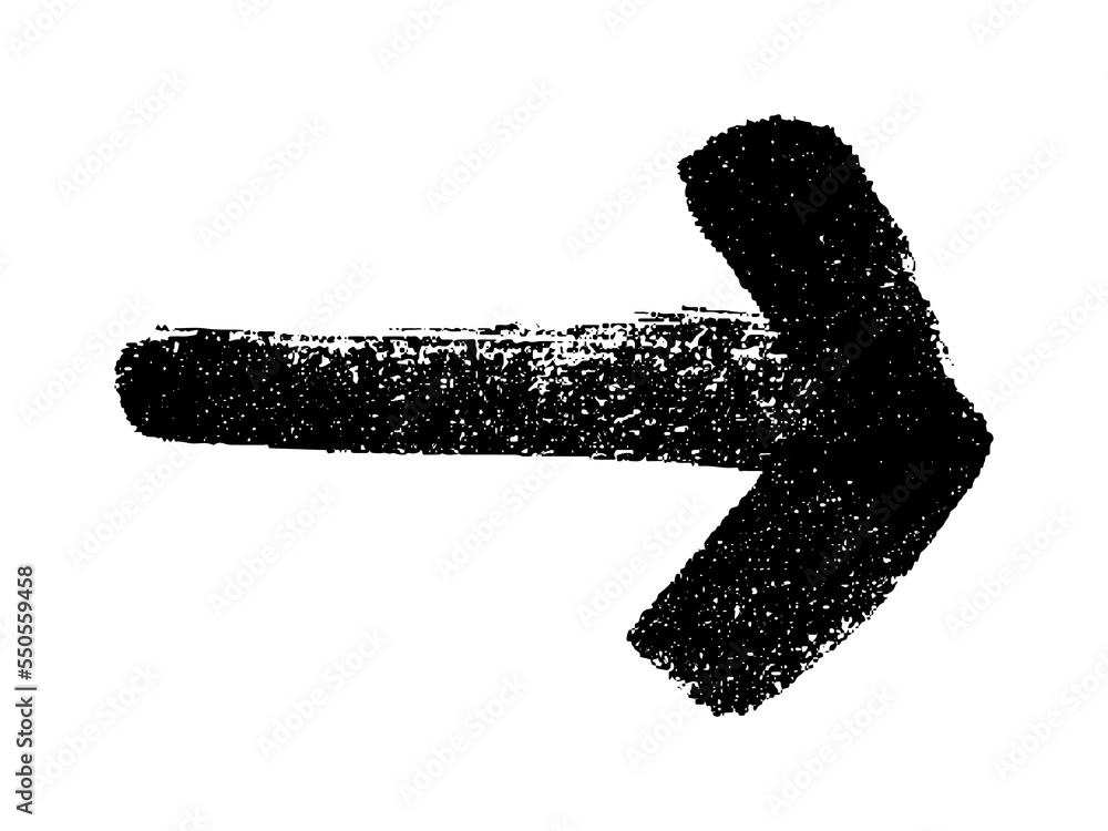 Hand drawn ink arrow illustration in sketch style. Business doodle ...