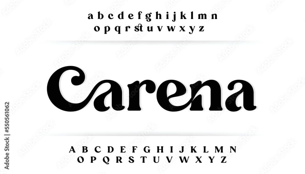 CARENA Modern Minimal Tech font style. Tech letter typeface. Luxury ...