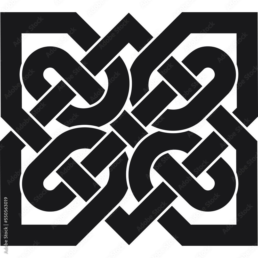 Celtic Symbol With Celtic Knots Black Symbol Made With Celtic Knots To Use In Designs For St
