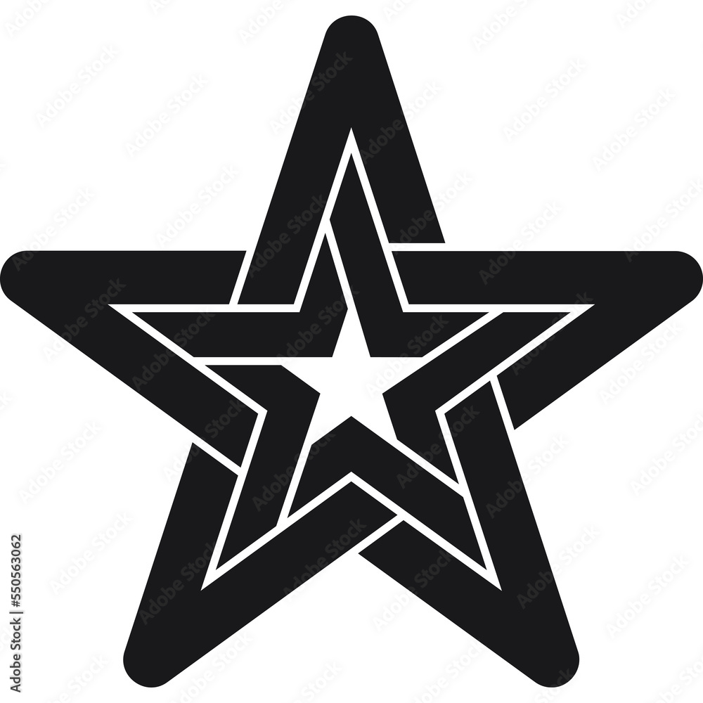 Celtic symbol, double star, black. Symbol made with Celtic knots to use ...