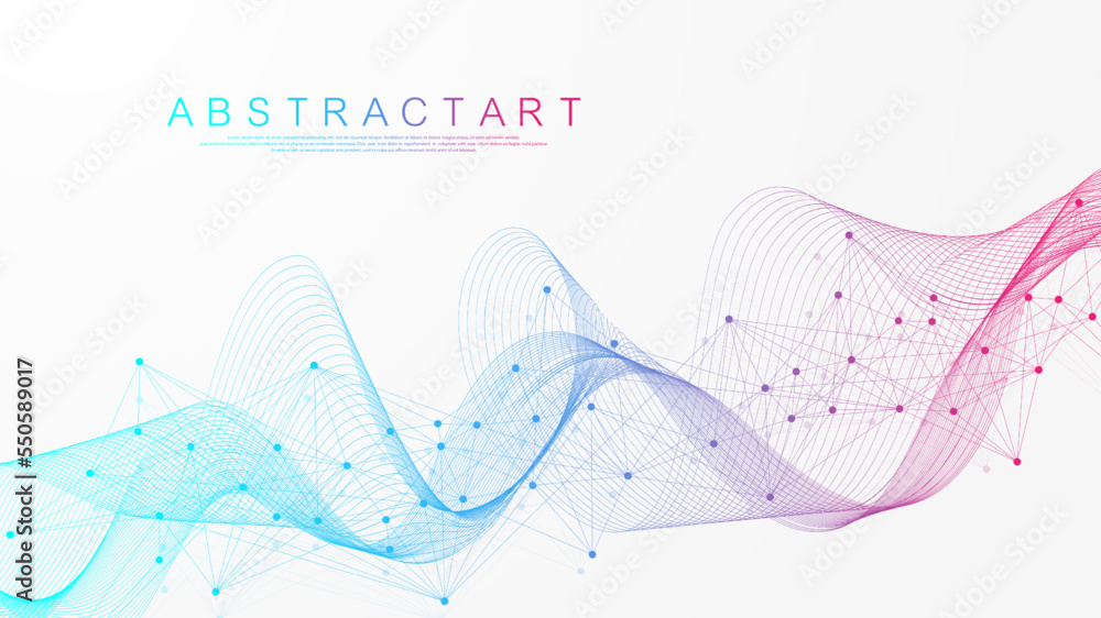 Global network connection concept. Big data visualization. Social ...