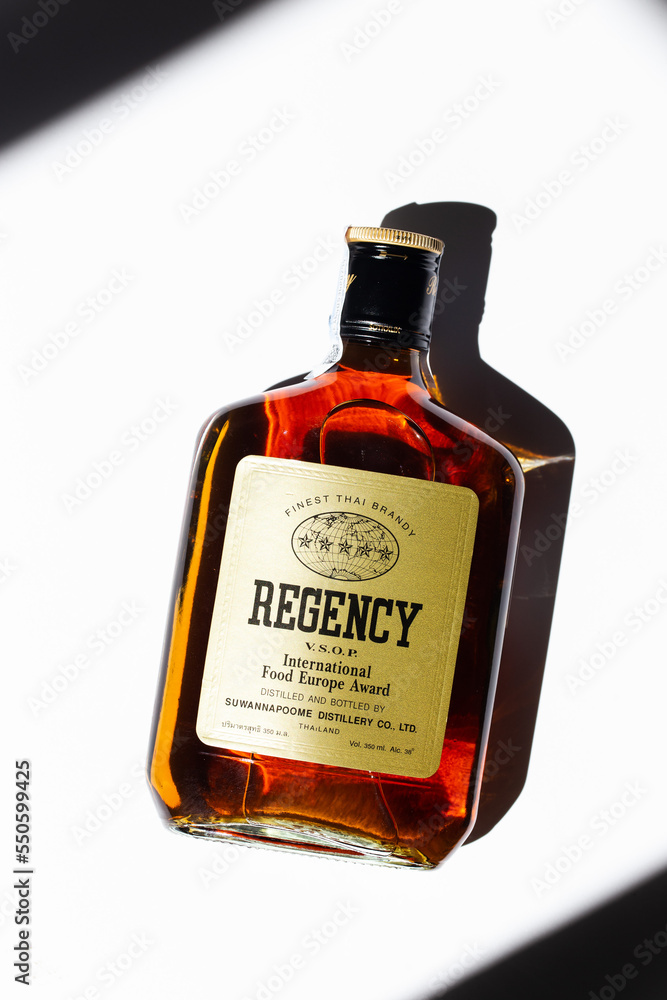 Bangkok - Thailand, May 22,2022: Thai Brandy,Regency is the most ...