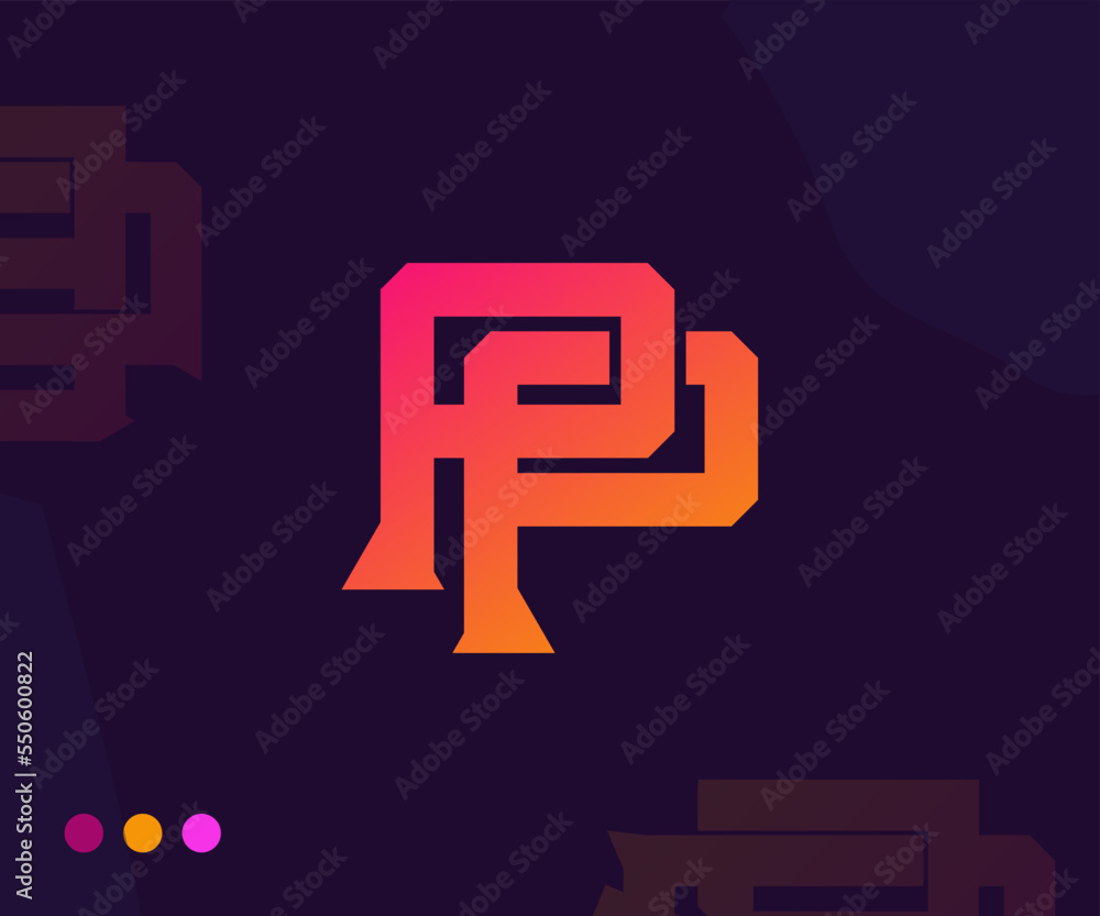 PP letter design for logo and icon.PP monogram logo.vector illustration ...