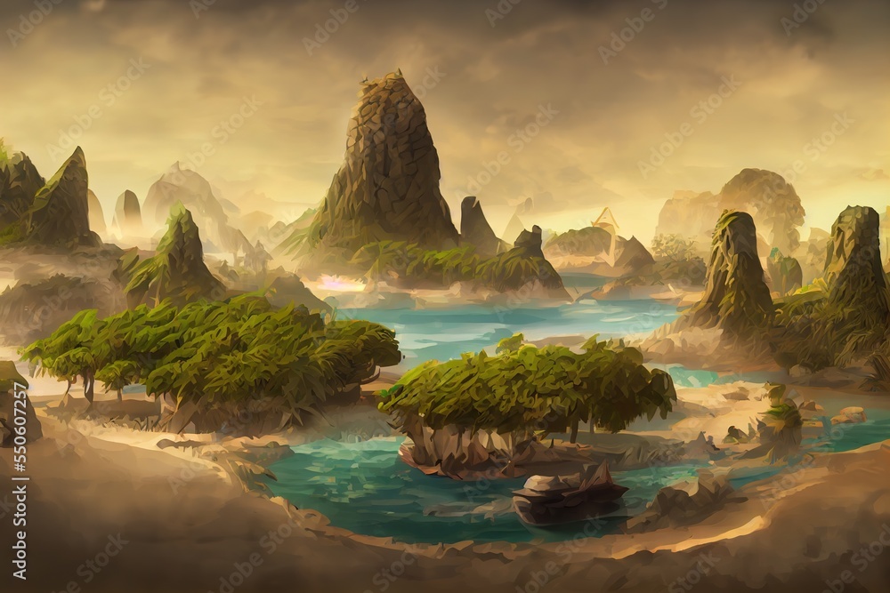 The Strange Island. Video Game's Digital CG Artwork, Concept ...