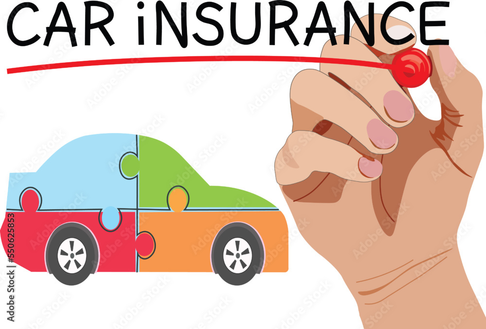 car insurance illustration concept isolated on transparent png ...