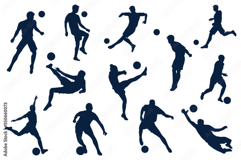 football shadow kicking ball vector design Stock Vector | Adobe Stock