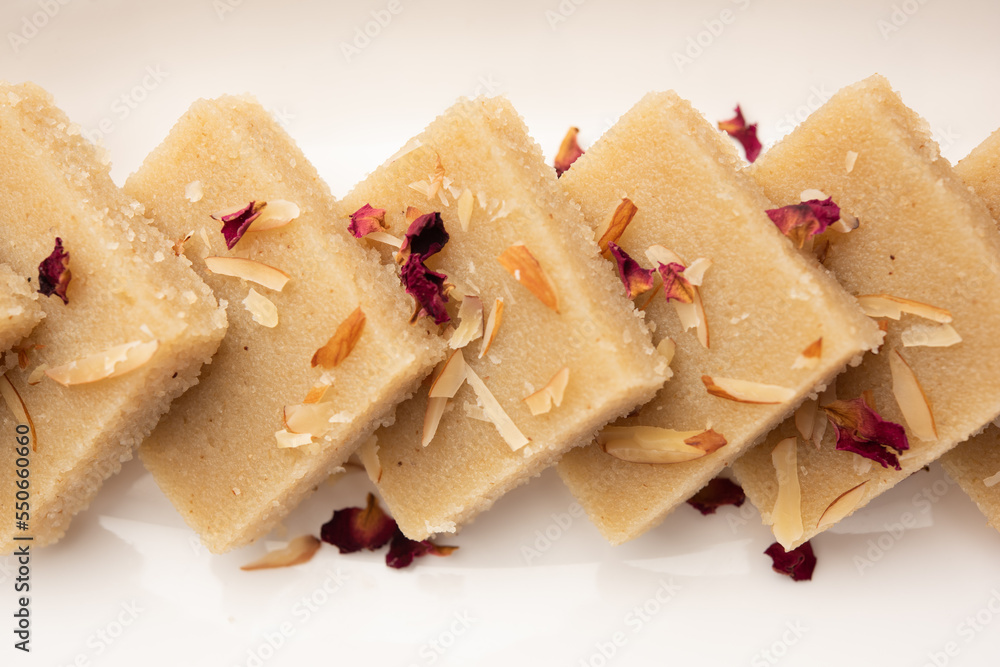 Rava barfi or sooji burfi or barfee is an Indian Sweet made with ...