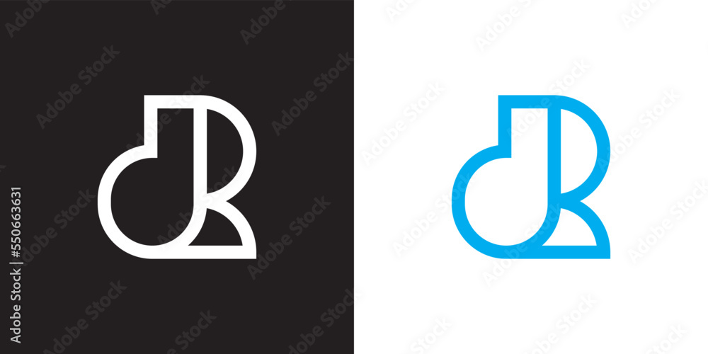 Minimal RJ logo. Icon of a RJ letter on a luxury background. Logo idea ...