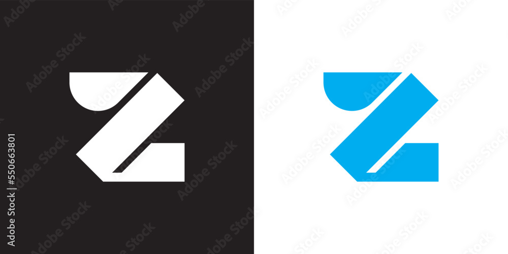 Minimal ZL logo. Icon of a LZ letter on a luxury background. Logo idea ...