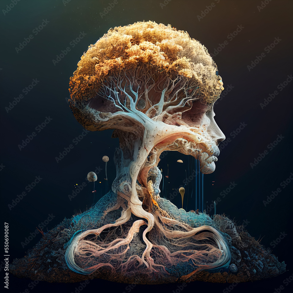 Photo & Art Print expansion of fungal mycelium in the human body, Photobank Photo & Art Print expansion of fungal mycelium in the human body, Photobank