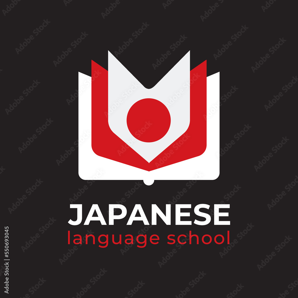 Vector logo of the Japanese language school Stock Vector | Adobe Stock