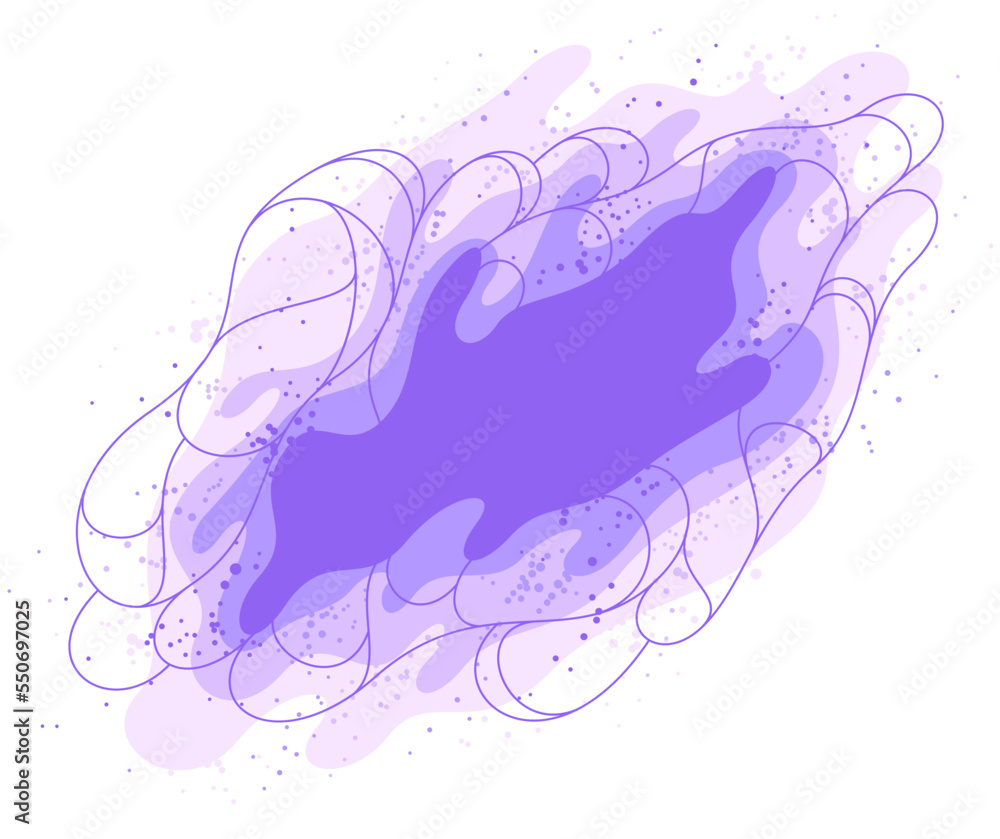 Abstract violet lava fluids vector illustration, bubble gradients ...