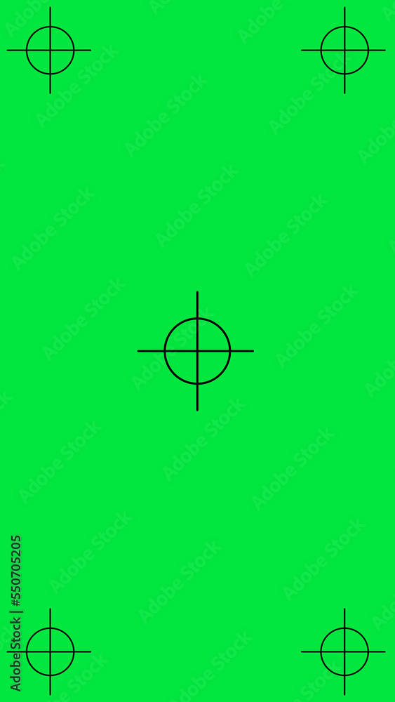 8K green screen background with VFX motion tracking markers for TV ...