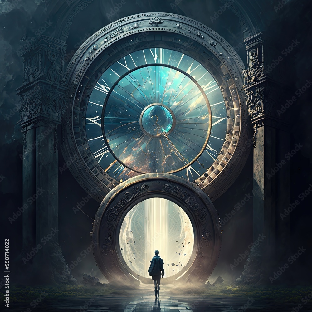 Fantasy temporary majestic stone portal to another world. Time Portal ...