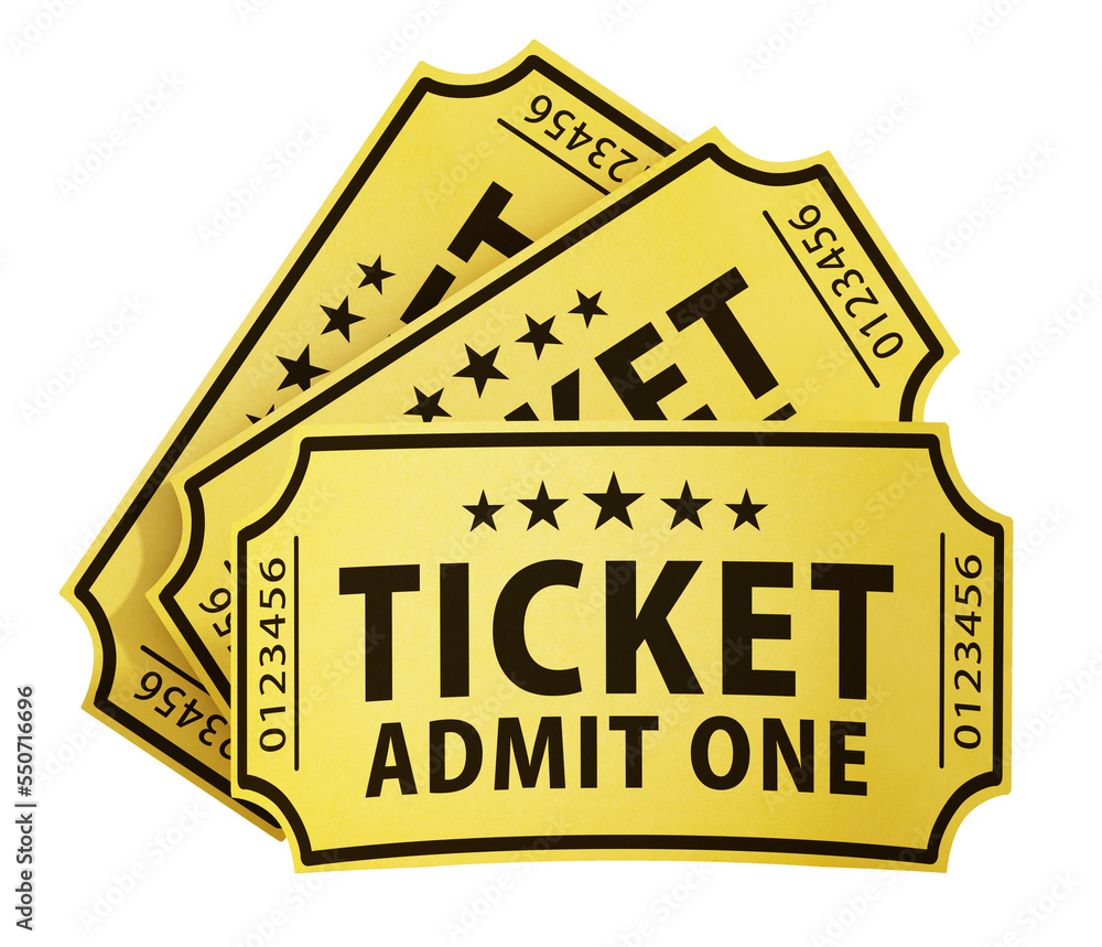 Cinema tickets on transparent background. Stock Illustration | Adobe Stock