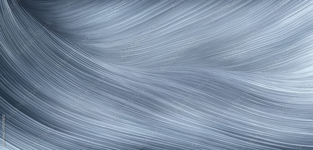 Neutral blue, grey background with flowing lines. Series of curved ...