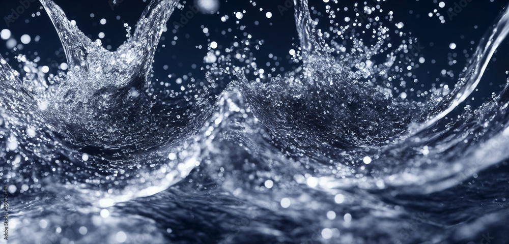 a close up of water splashing on the surface of a body of water ...