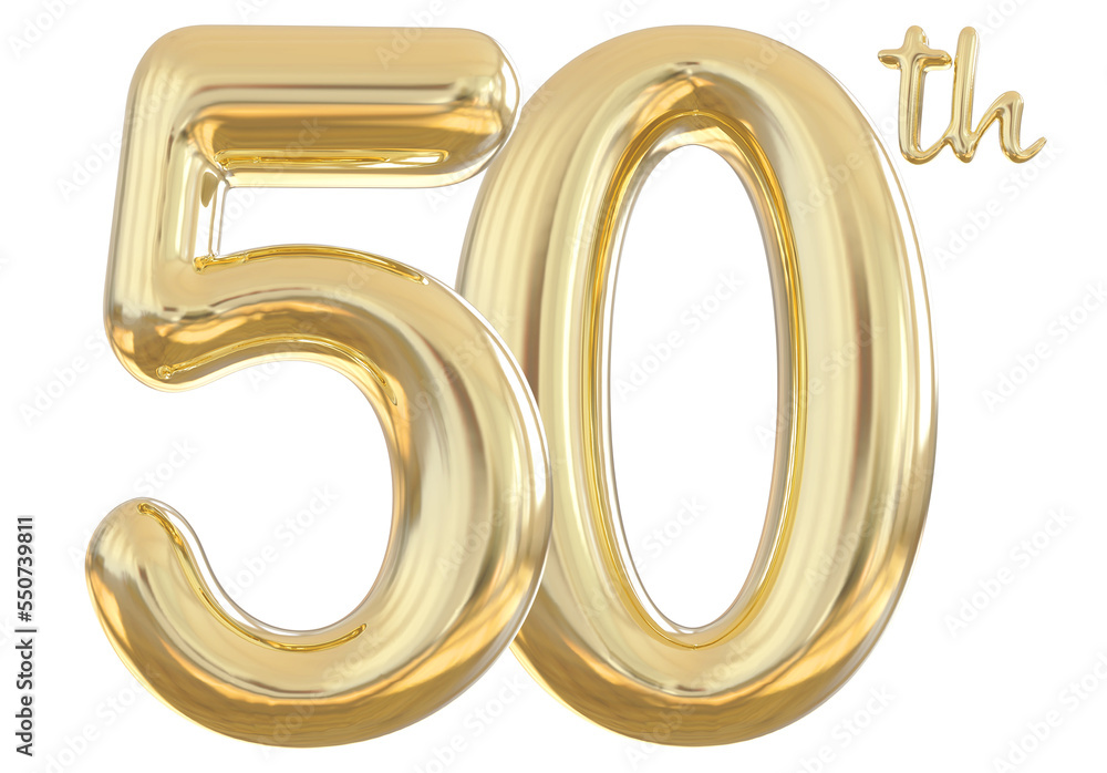 50th anniversary numbers gold celebrate number Stock Illustration ...