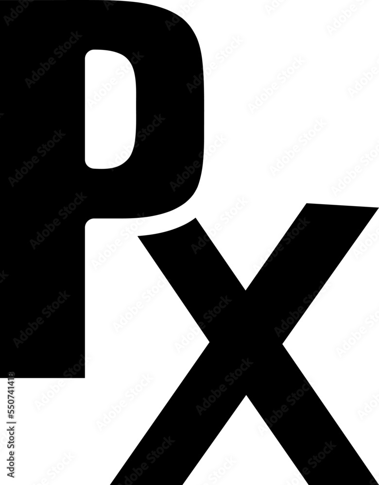 Medical symbol Rx signage template on white background..eps Stock ...