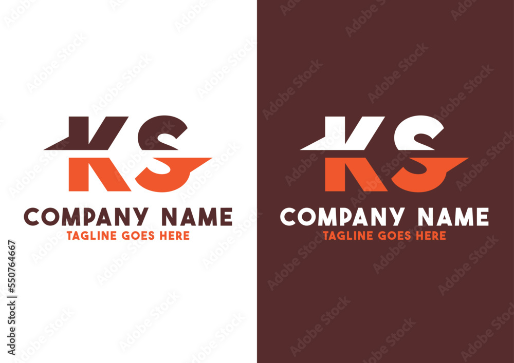 Letter KS logo design vector template, KS logo Stock Vector | Adobe Stock