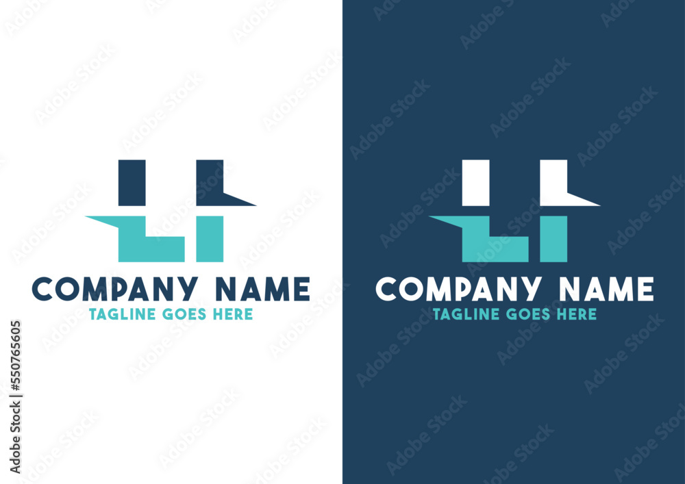 Letter LI logo design vector template, LI logo Stock Vector | Adobe Stock