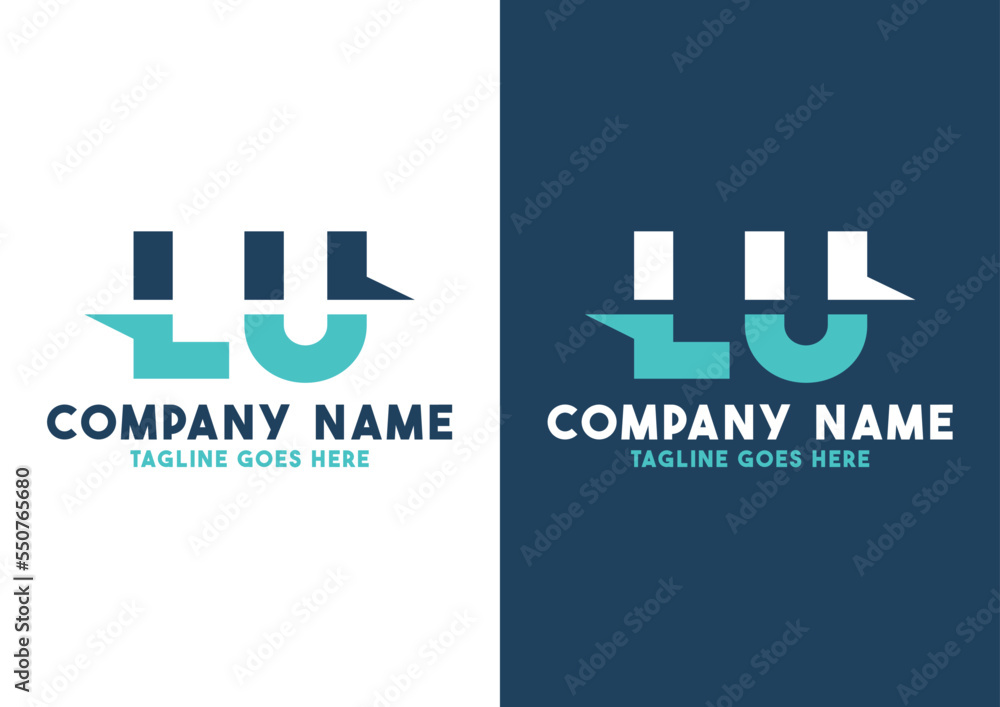 Letter LU logo design vector template, LU logo Stock Vector | Adobe Stock