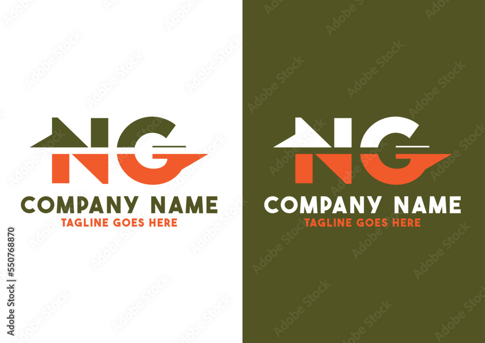 Letter NG logo design vector template, NG logo Stock Vector | Adobe Stock