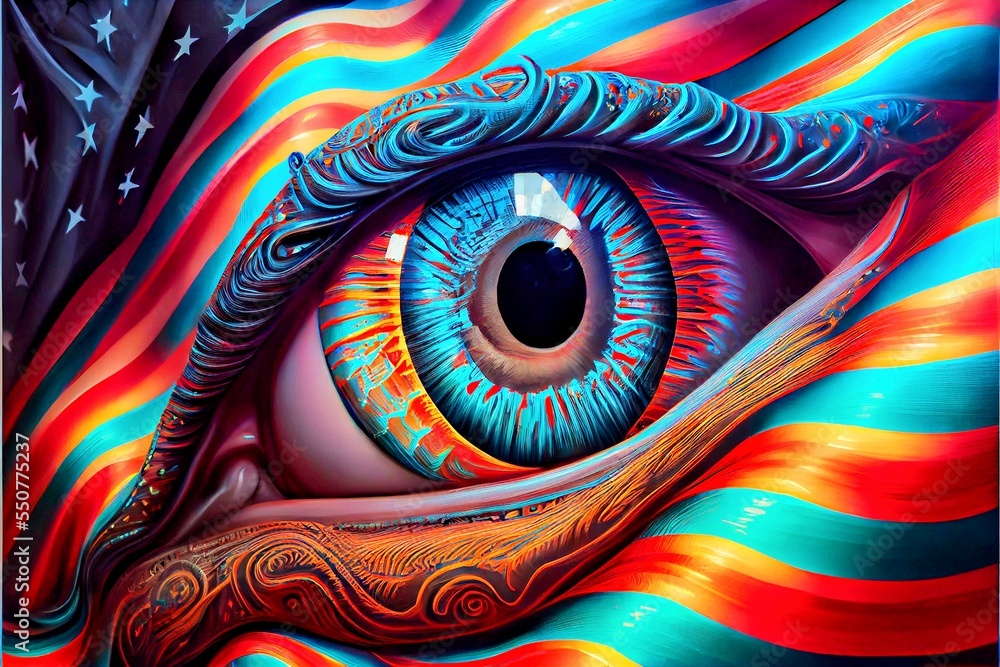 Midjourney render of abstract art wallpaper Stock Illustration | Adobe ...