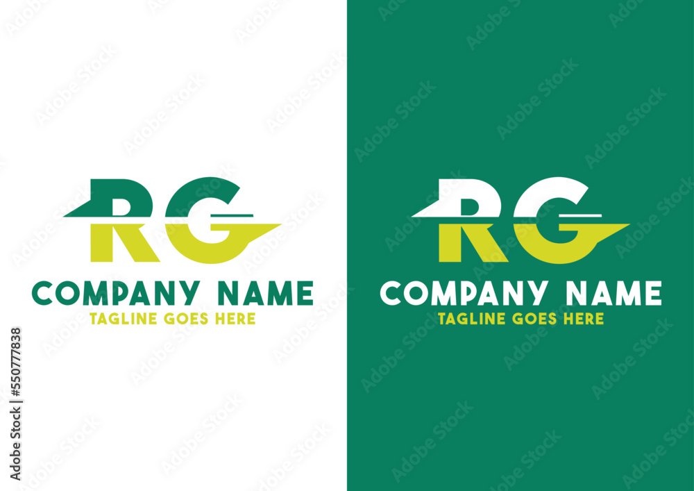 Letter RG logo design vector template, RG logo Stock Vector | Adobe Stock