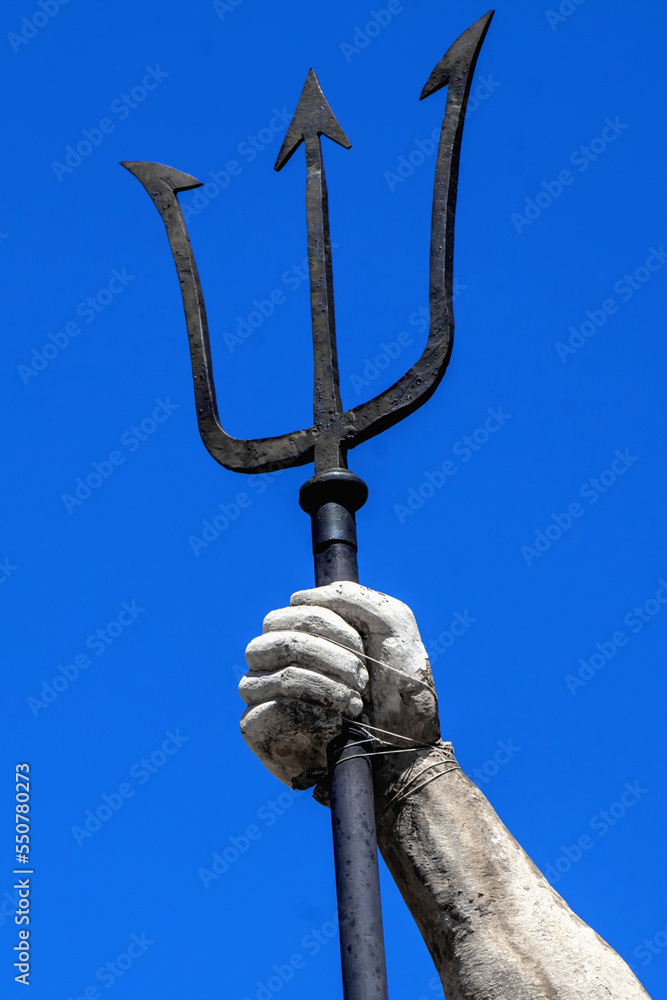 Power and mighty of god of sea and oceans Neptune (Poseidon, Triton ...
