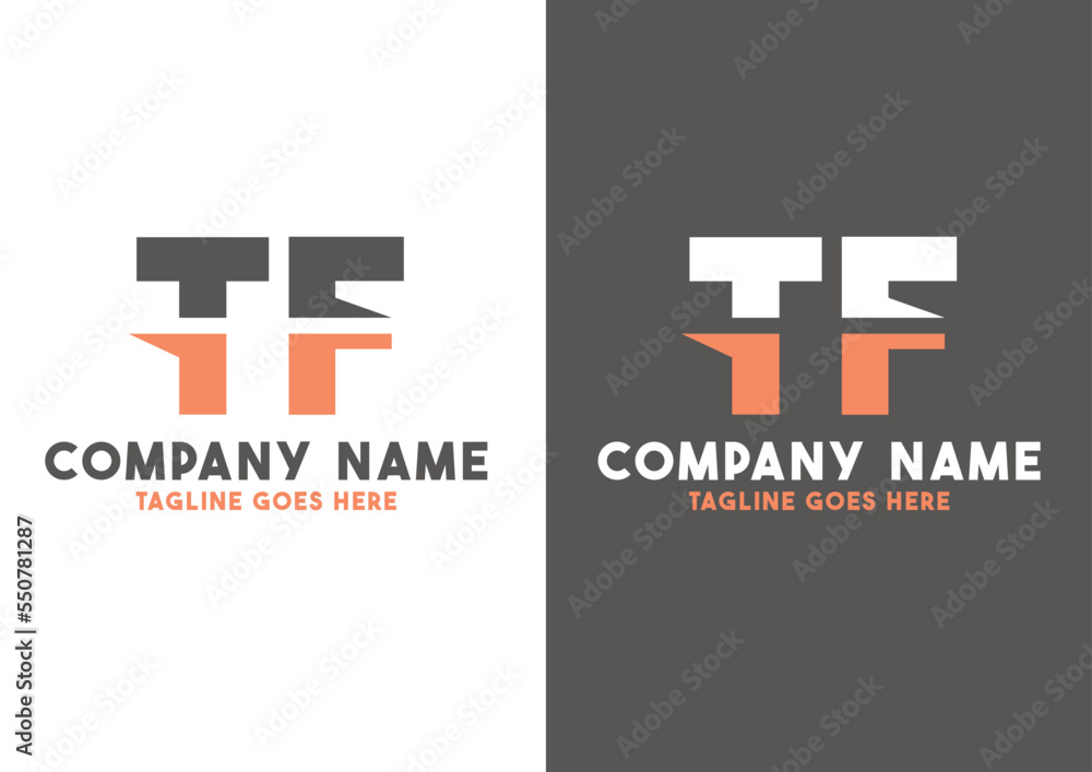 Letter TF logo design vector template, TF logo Stock Vector | Adobe Stock