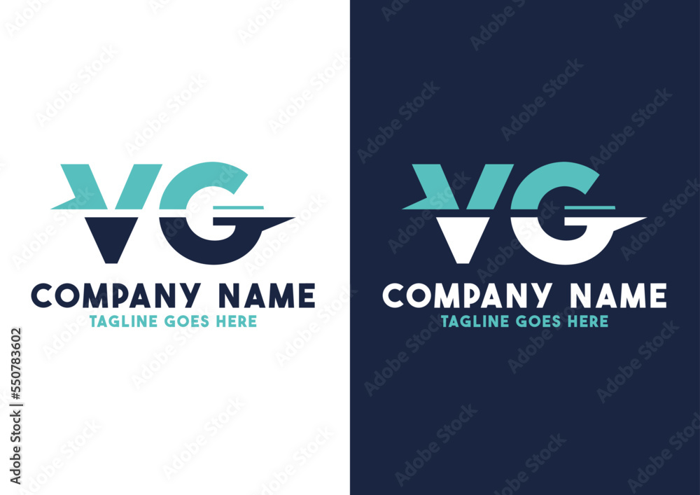 Letter VG logo design vector template, VG logo Stock Vector | Adobe Stock