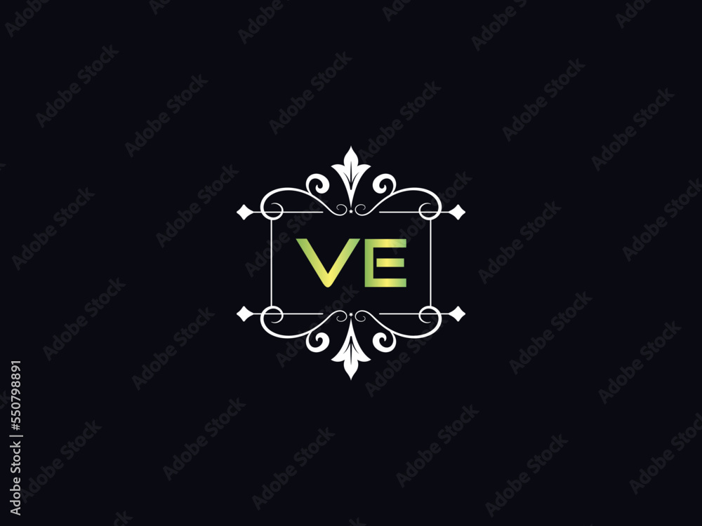 Minimalist VE Logo, ve v e Luxury Logo Letter For Your Business Stock ...