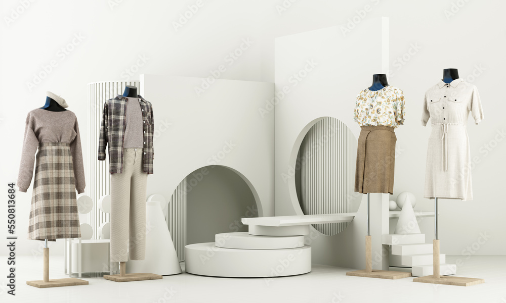 Fashion lifestyle concept Mannequins with space for promotional ...