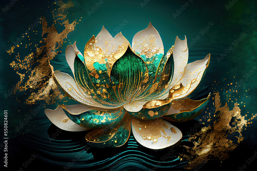 lotus marble texture with abstract green, white, glitter and gold ...