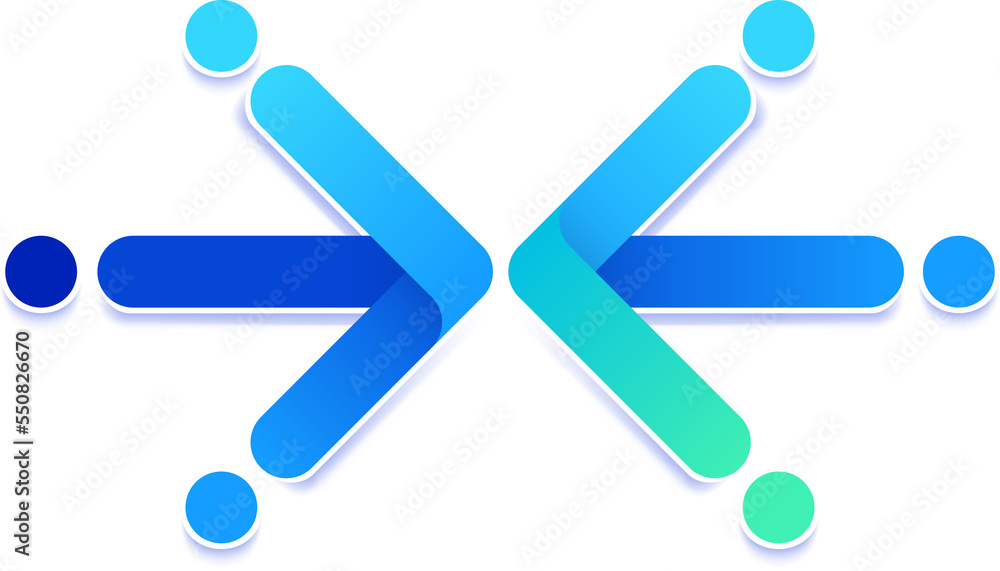 Connection Arrow Infographic Stock Illustration | Adobe Stock