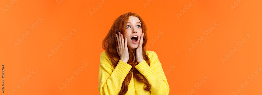 Oh no something falling from sky. Shocked and speechless, startled ...