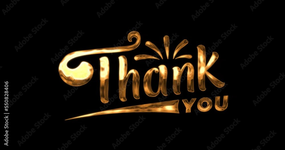 Thank You animation, is suitable for celebrations, wishes, events ...