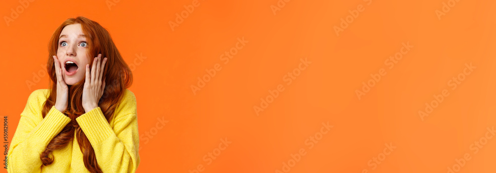 Oh no something falling from sky. Shocked and speechless, startled ...