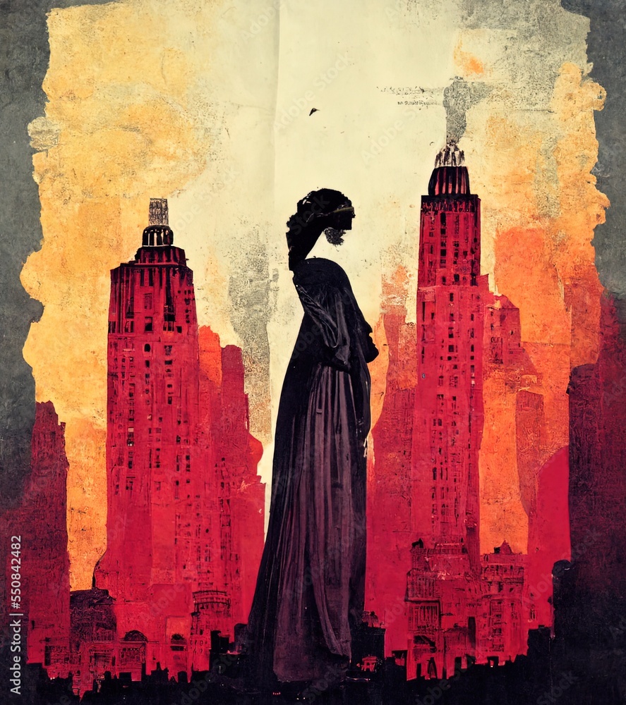 Pop Art Poster Antigone in New York Concept Art Theatre Ancient Greek ...