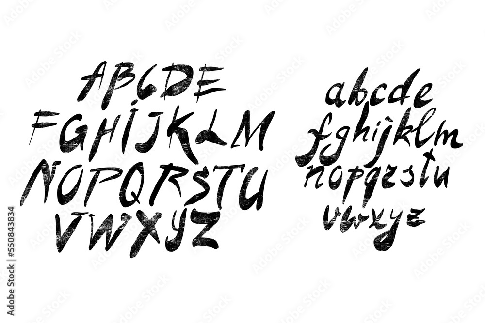 English alphabet collection of latin letters numbers and punctuation ...